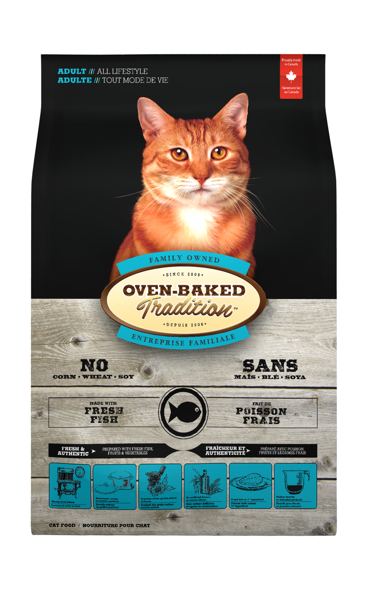 The best quality and healthiest food for adult cats | Fish | Oven-Baked